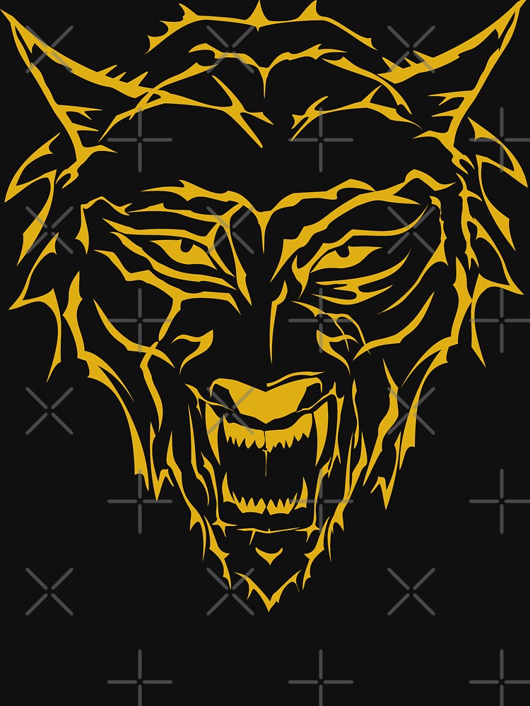 "Golden Demon-Wolf" T-shirt for Sale by Wolves-Bro | Redbubble | wolf t ...