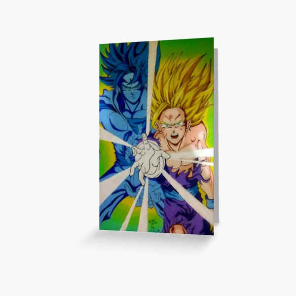 "Gohan ssj2" Greeting Card for Sale by MrsFryzArt | Redbubble