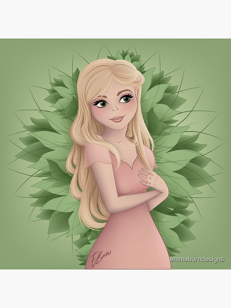"Imogen in the Garden" Poster for Sale by emmaburndesigns | Redbubble