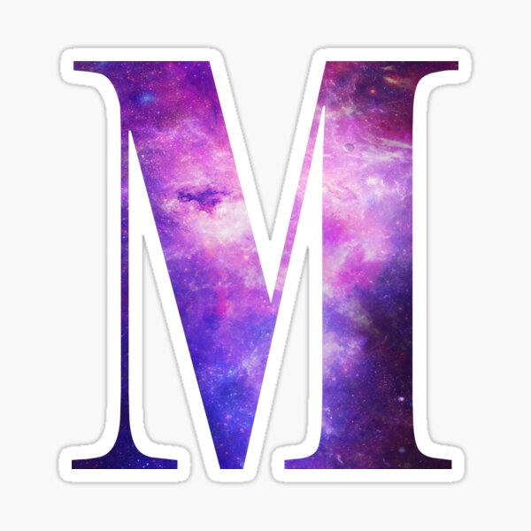 Letter M Space Stickers | Redbubble