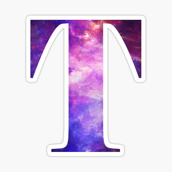 Letter T Space Stickers | Redbubble