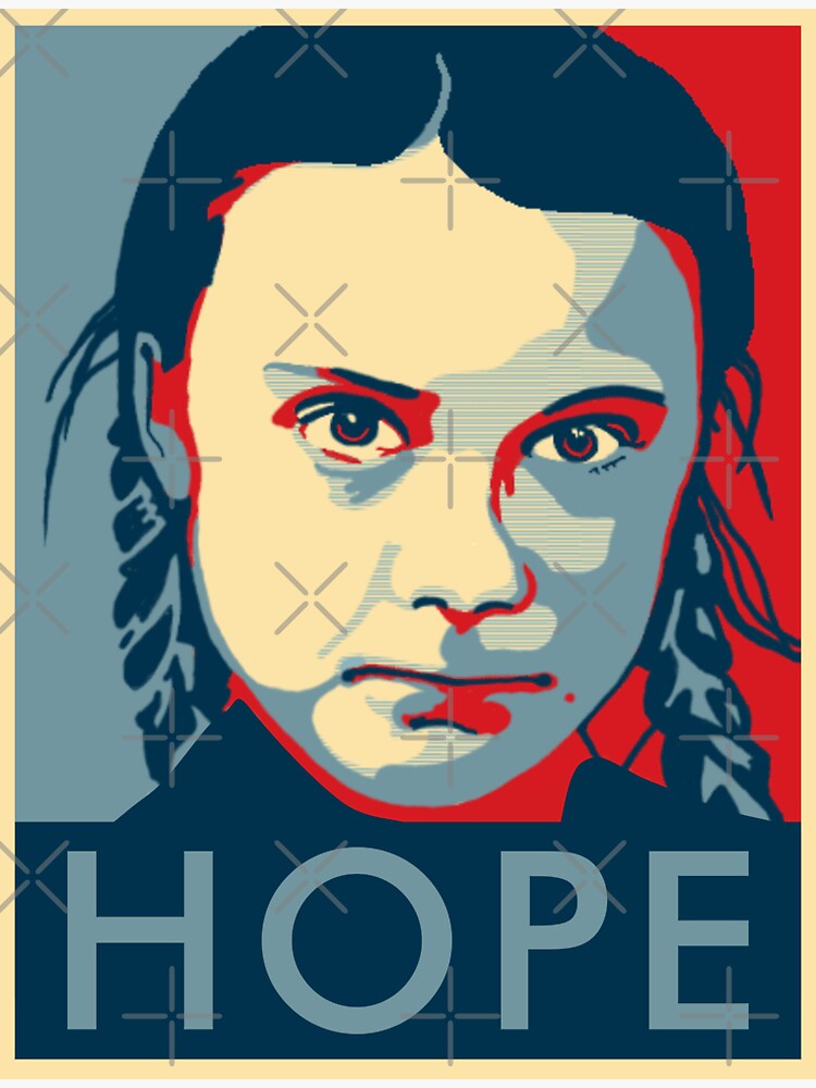 "GRETA THUNBERG" Sticker for Sale by vetretamio | Redbubble