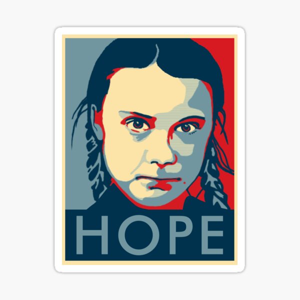 "GRETA THUNBERG" Sticker for Sale by vetretamio | Redbubble