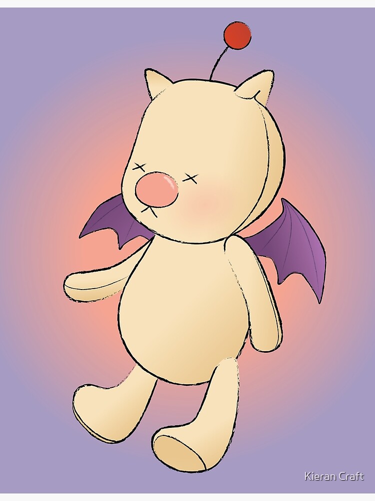 "Moogle" Art Print for Sale by kikicrafty | Redbubble