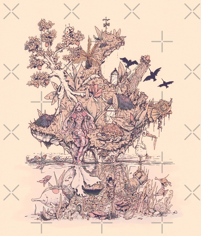 "Fig Tree Island" by Ben Geiger | Redbubble