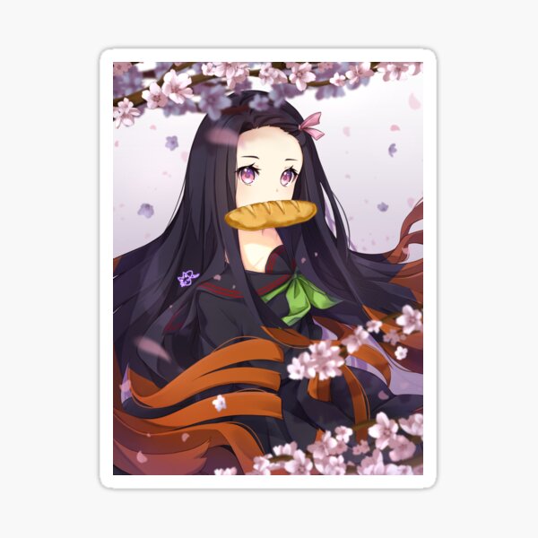 "Demon Slayer - Nezuko" Sticker by Rin-TheLazy | Redbubble