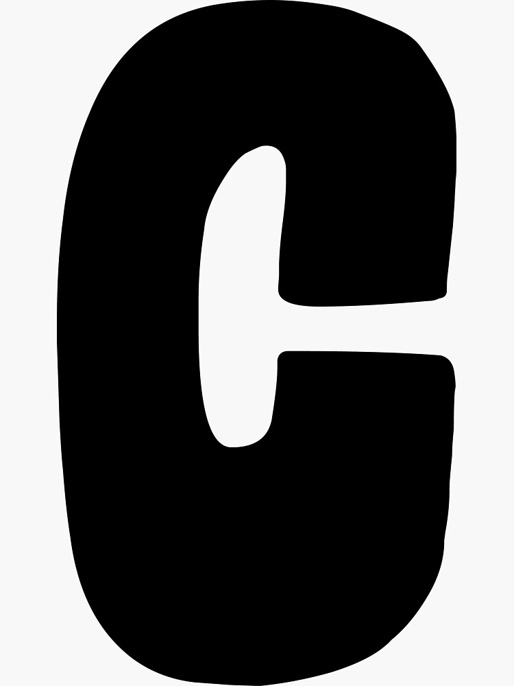 "Letter C Cute Alphabet Letter" Sticker for Sale by depressedstraik ...