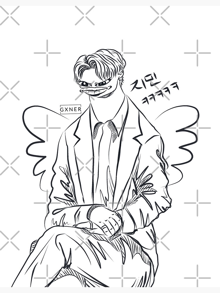 "Meme JIMIN" Sticker for Sale by GXNER-art | Redbubble