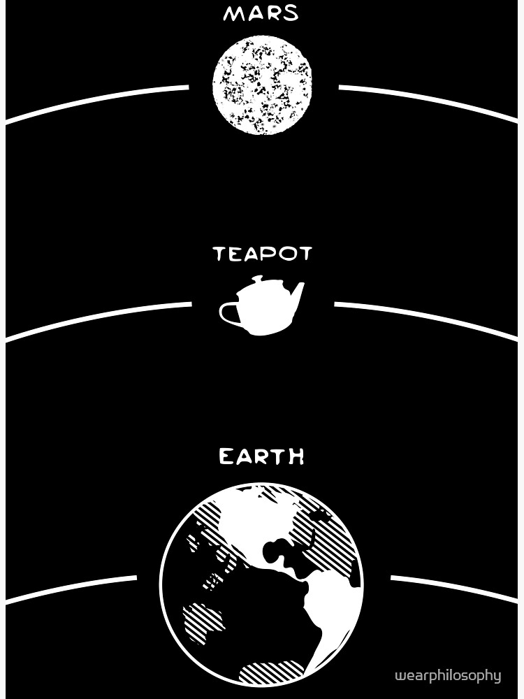 "Russell's Teapot (A Celestial Diagram)" Sticker for Sale by ...