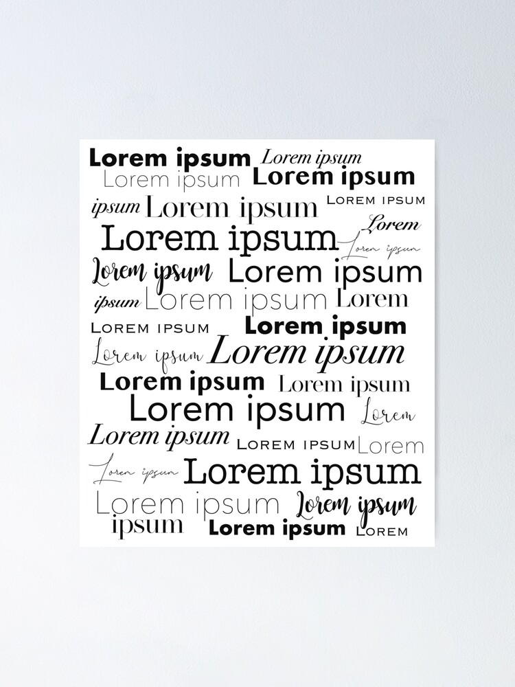"Lorem ipsum" Poster by laurendoodles5 | Redbubble