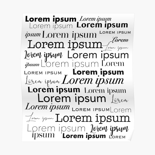 "Lorem ipsum" Poster by laurendoodles5 | Redbubble
