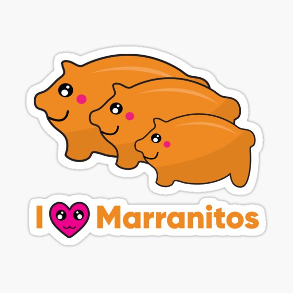 "Pandulce - I love Marranitos Mexican Sweet Bread Piggy " Sticker for ...