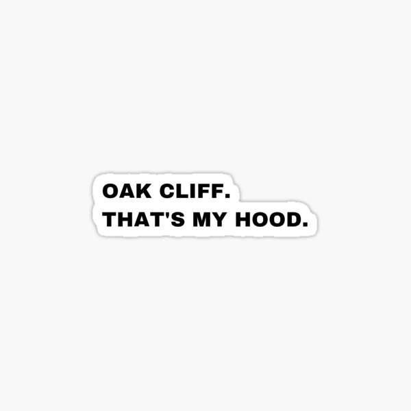 "oak cliff" Sticker for Sale by catrosas | Redbubble