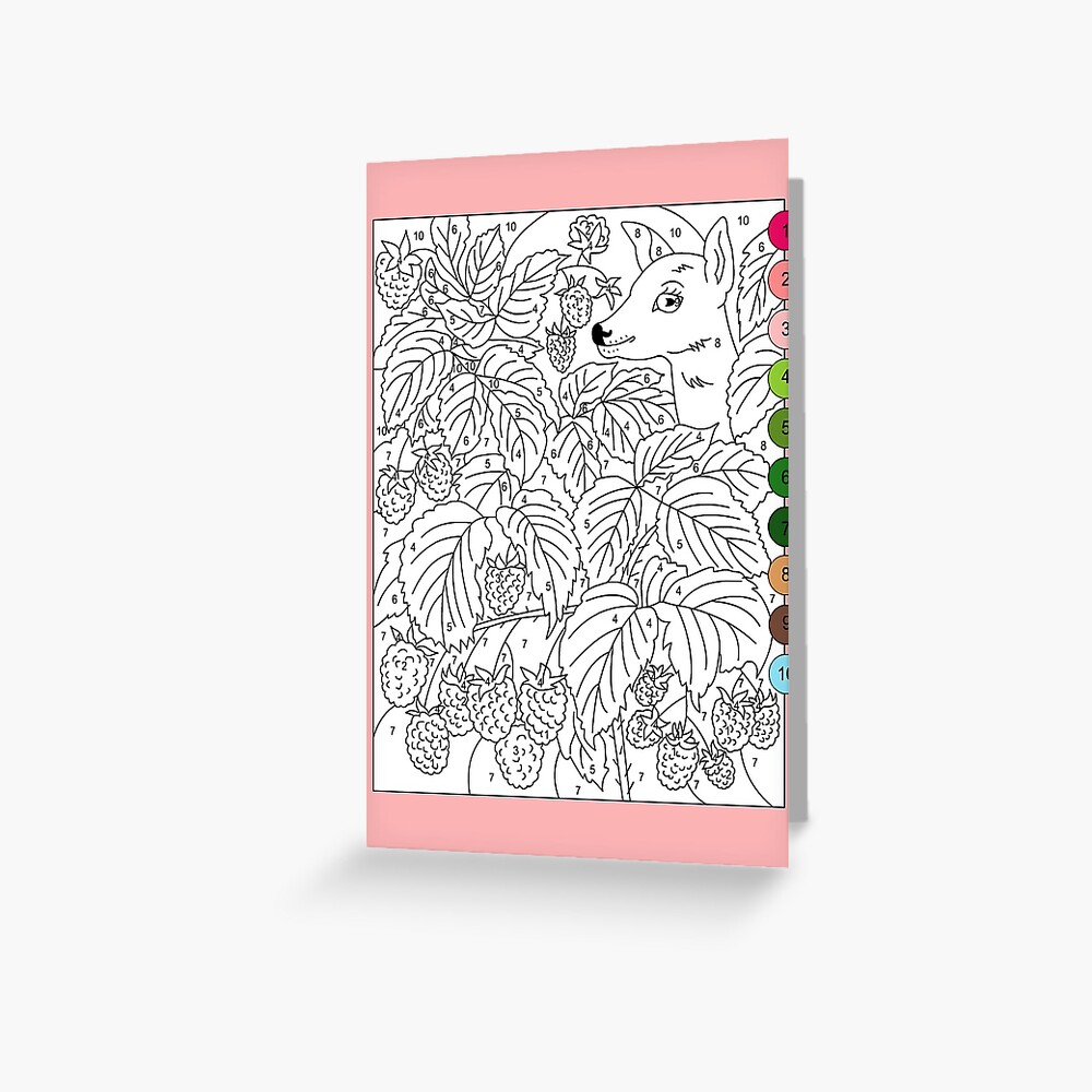"Color By Number" Greeting Card by NicoleKidwoman | Redbubble