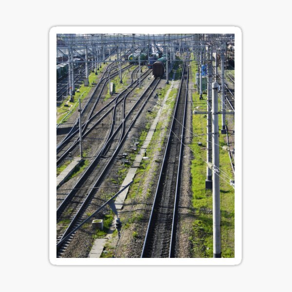 "Goods marshalling yard" Sticker for Sale by Shoshina | Redbubble