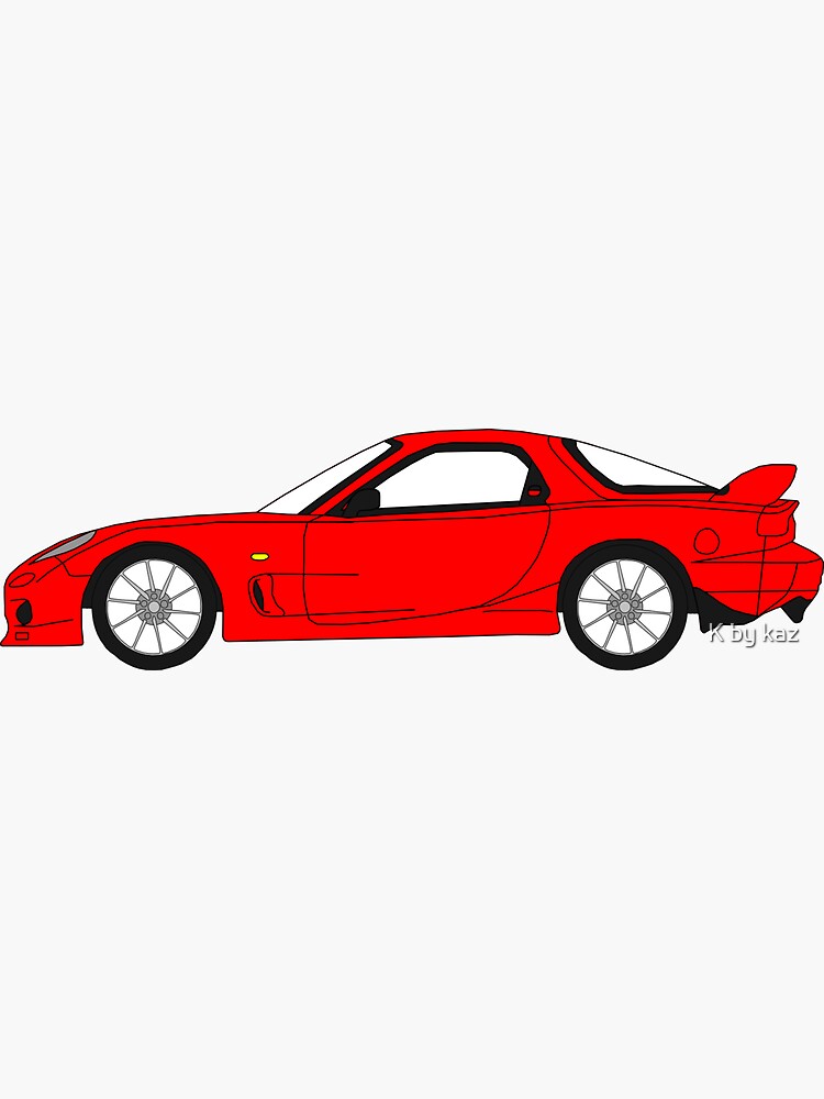 "1999 Mazda RX-7 Die-Cut Sticker" Sticker for Sale by King-Kazuna ...