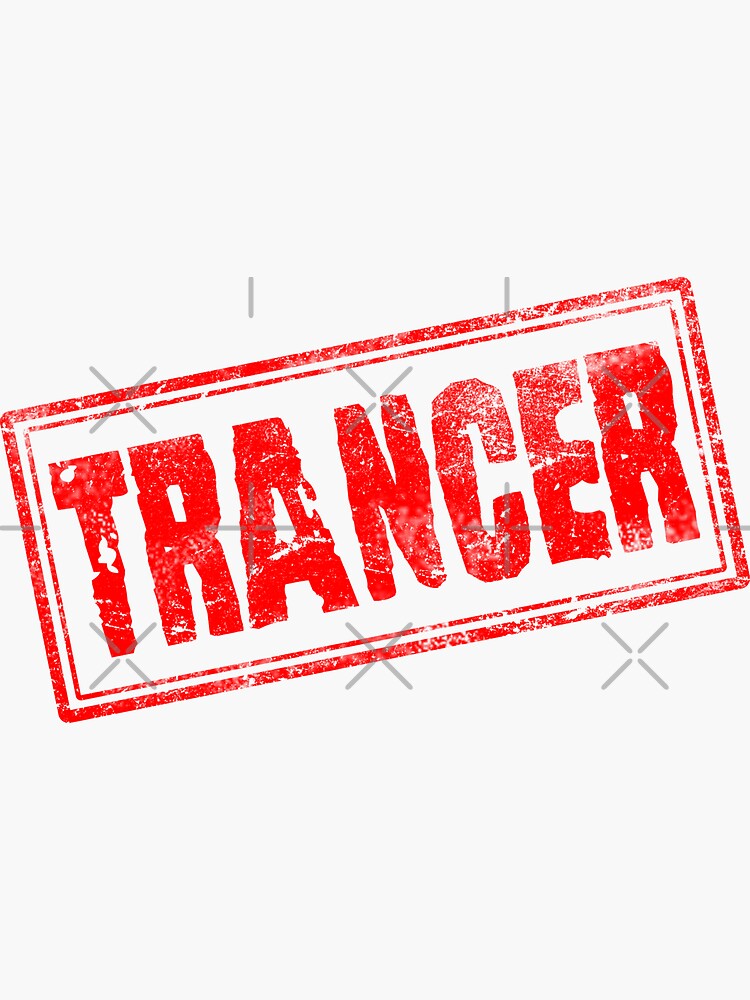 "Trancer (Vintage Stamp)" Sticker for Sale by SassyClassyMe | Redbubble