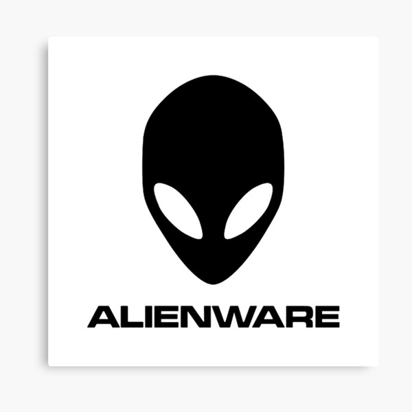 "Alienware Dell Gaming logo Black" Canvas Print by emiradam | Redbubble