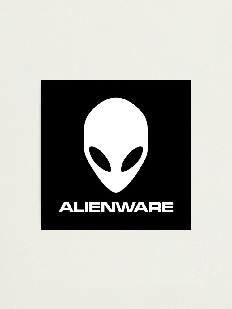 "Alienware Dell Gaming logo White" Photographic Print for Sale by ...