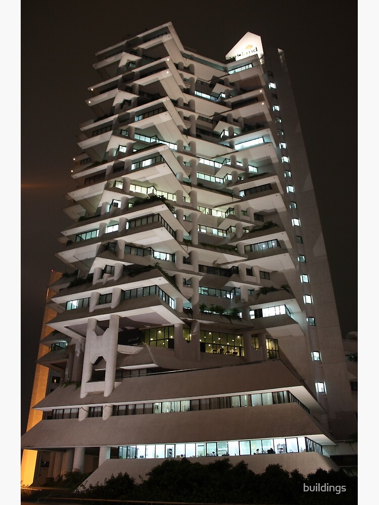 "Intiland Tower (by night)" Poster for Sale by buildings | Redbubble