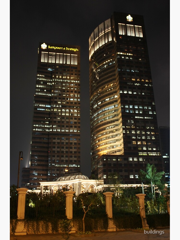 "Sampoerna Strategic Square (by night)" Canvas Print for Sale by ...