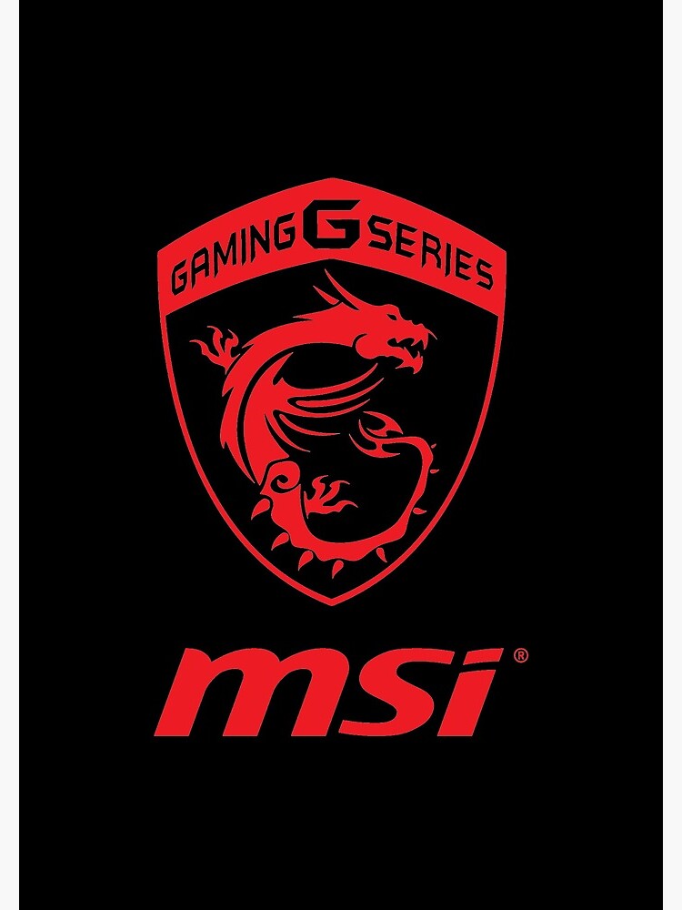 "MSI Gaming Series Transparent Logo red" Spiral Notebook by cacinadam ...