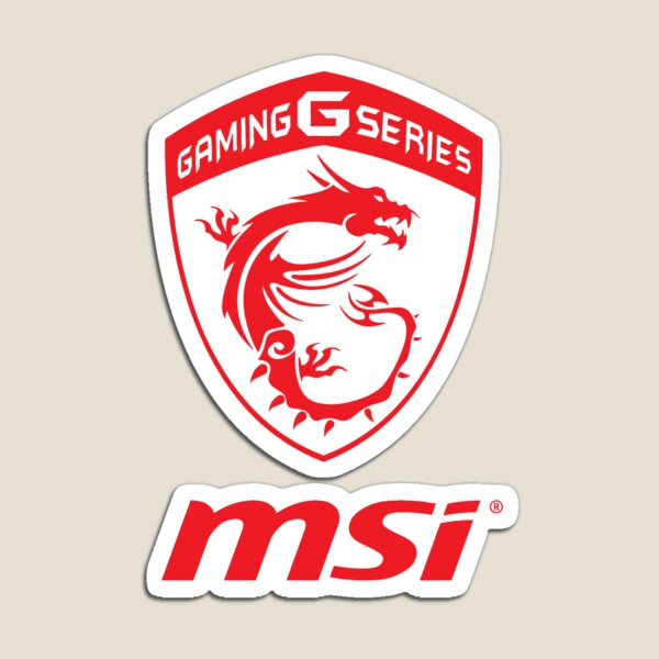 "Transparentes Logo der MSI Gaming Series rot" Magnet von cacinadam ...