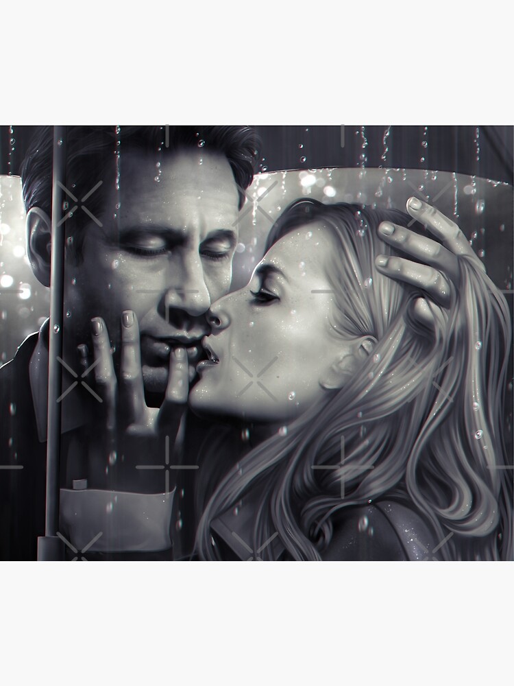 "Mulder & Scully: Kiss under the rain" Shower Curtain for Sale by ...