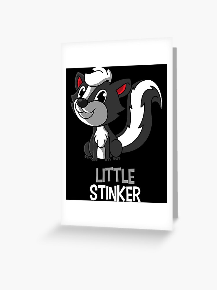 Grußkarte mit "Kleiner Stinker, geschenk stinktier little stinker" von ...