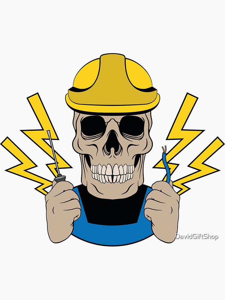 "Electrician Gift Electrical Engineer Electricity" Sticker for Sale by ...