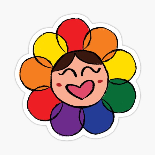 Pegatina «Flor hobi» de omanu | Redbubble