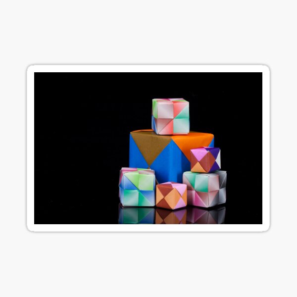 "Cubic Epoch" Sticker by EugeJ | Redbubble