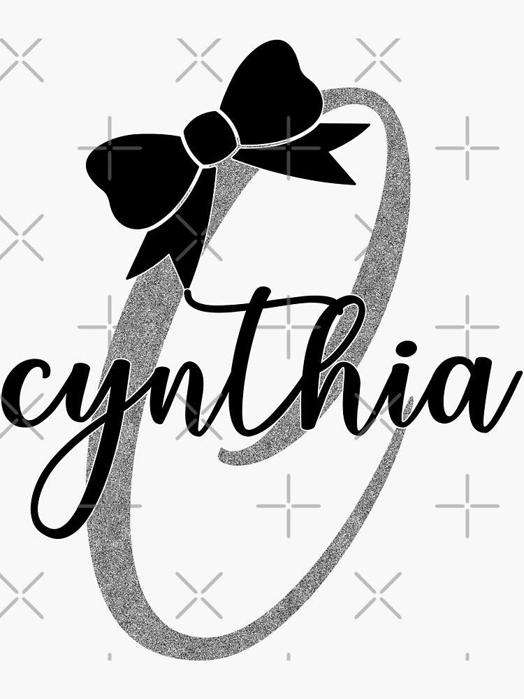 "Cynthia woman kids sister girl daughter" Sticker for Sale by ...