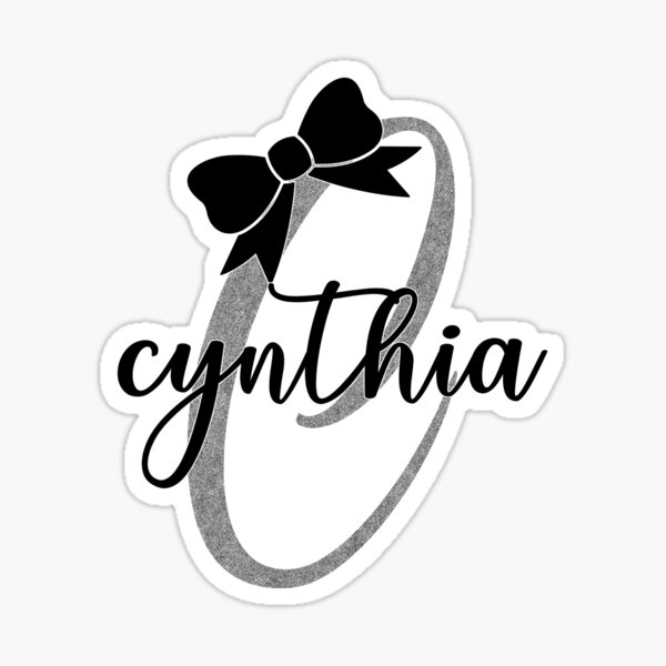 "Cynthia woman kids sister girl daughter" Sticker for Sale by ...