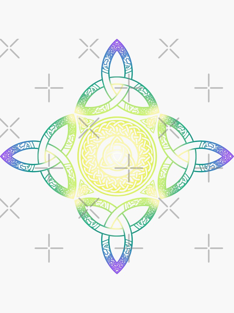 "Triquetra 3x3 color" Sticker for Sale by annjia | Redbubble