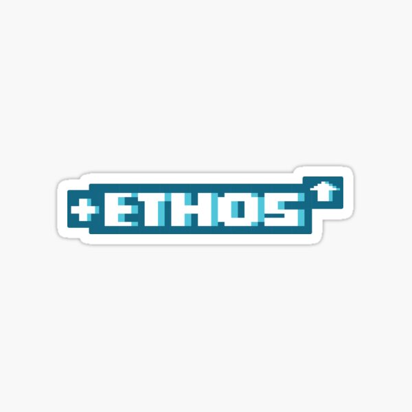 "+ Ethos" Sticker by Ruvianne | Redbubble