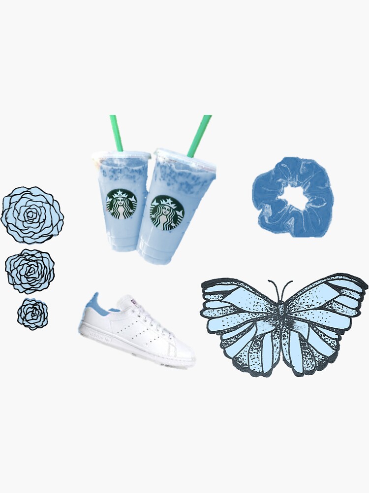 "Blue VSCO Pack" Sticker for Sale by LissandraAnn | Redbubble