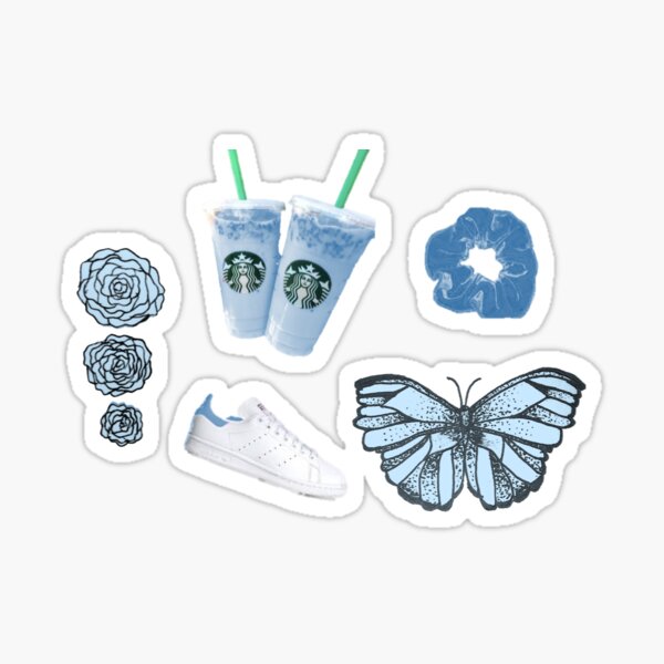 "Blue VSCO Pack" Sticker for Sale by LissandraAnn | Redbubble