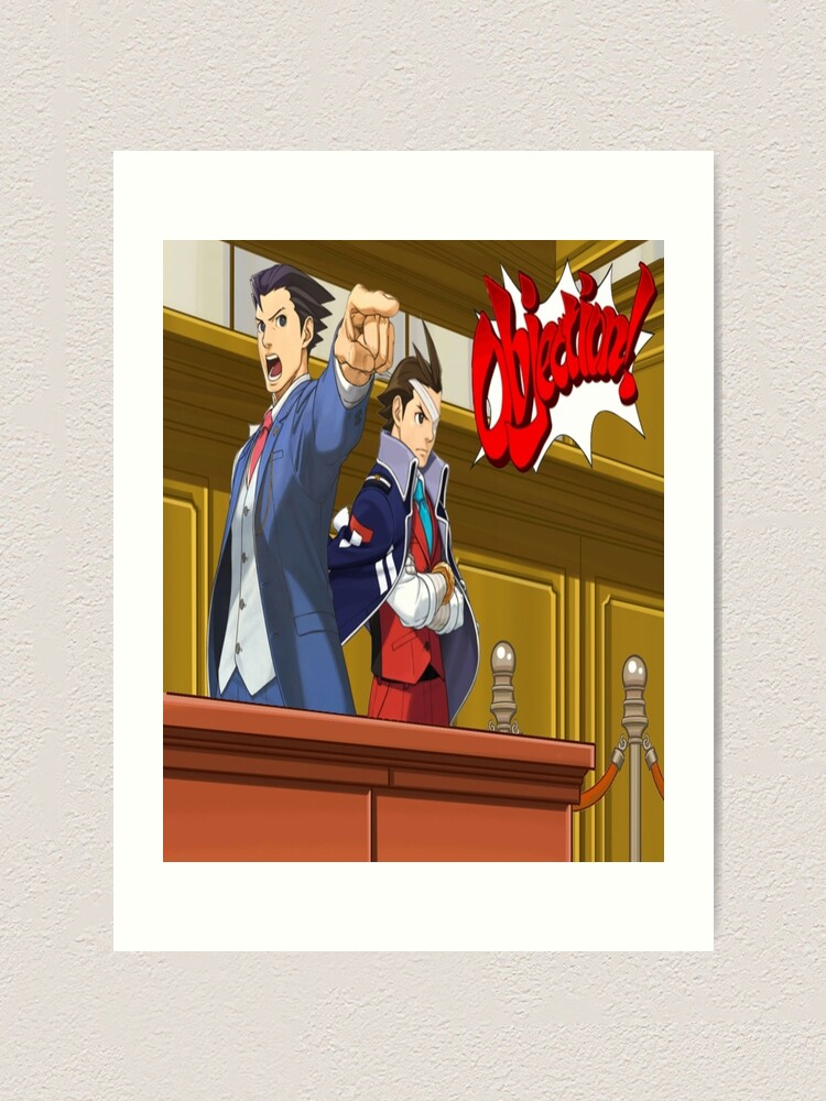 "Ace Attorney - Phoenix Wright & Apollo Justice Objection!" Art Print ...