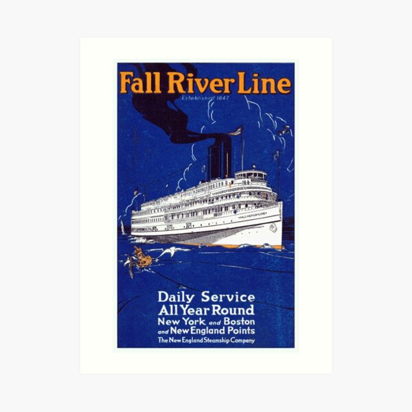 "1920 Fall River Line" Art Print for Sale by historicimage | Redbubble