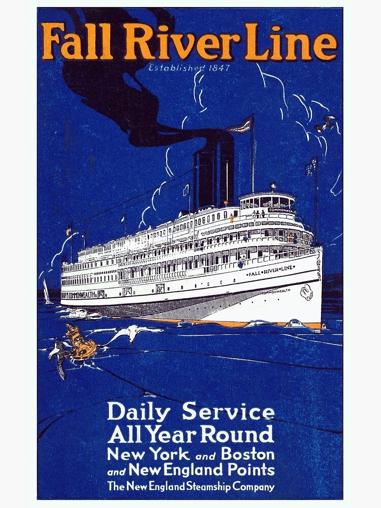 "1920 Fall River Line" Art Print for Sale by historicimage | Redbubble