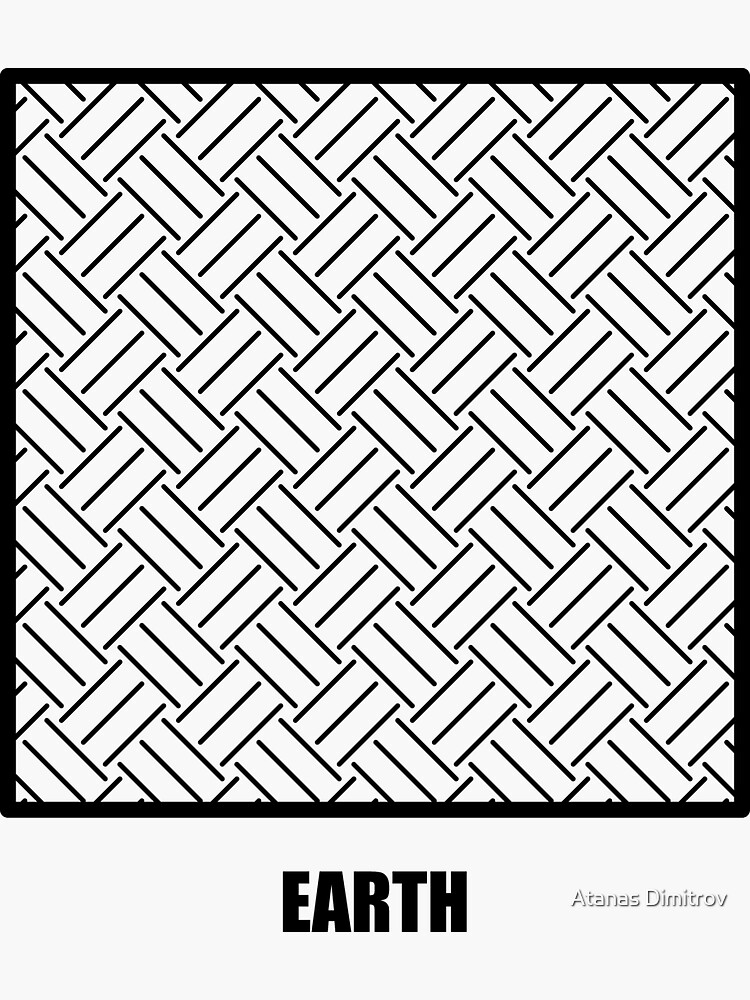 "EARTH HATCH" Sticker for Sale by atanas-dimitrov | Redbubble