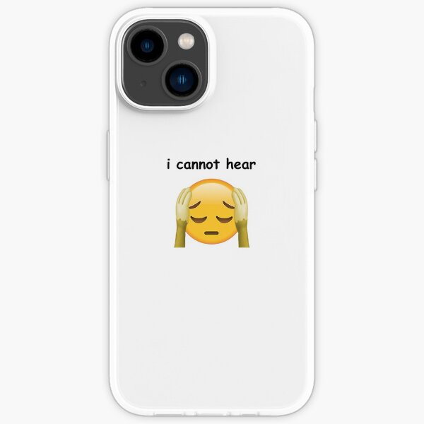 "I cannot hear - cursed emoji" iPhone Case for Sale by robihn | Redbubble