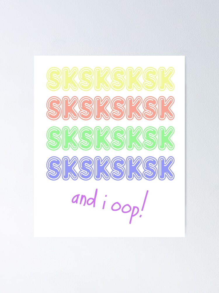 "Kopie von Kopie von Sksksksk Funny Intenet Slang Basic Girl Sticker ...