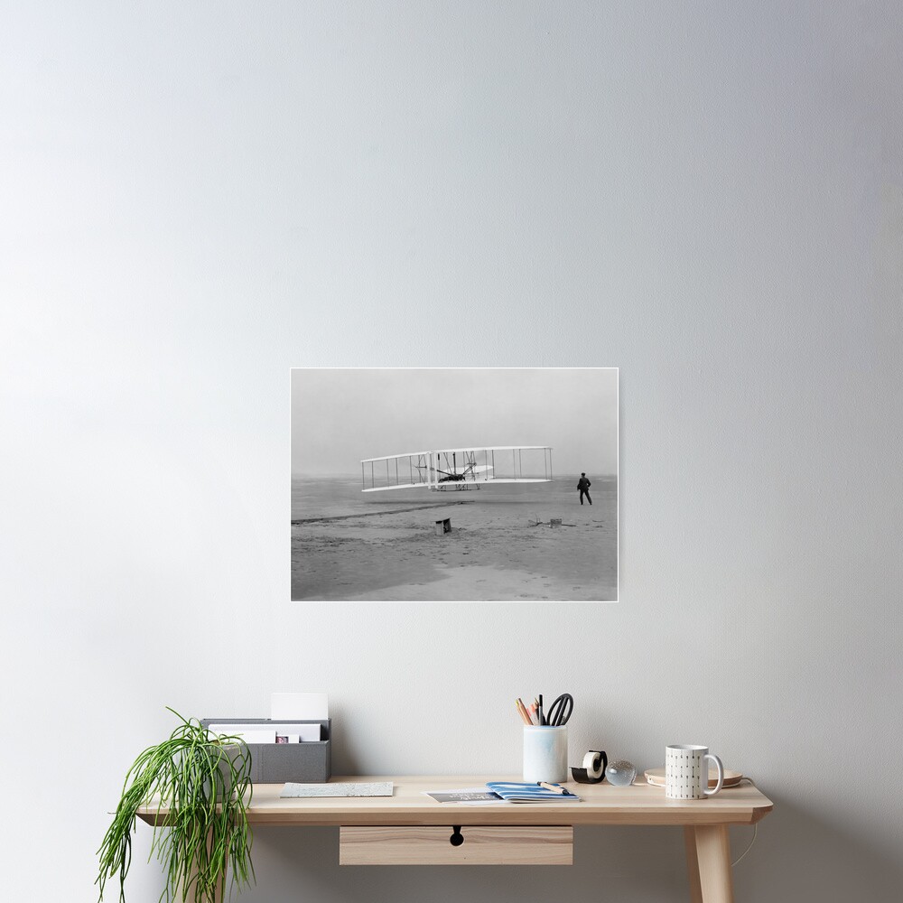 "Wright Brothers First Flight" Poster for Sale by warishellstore ...