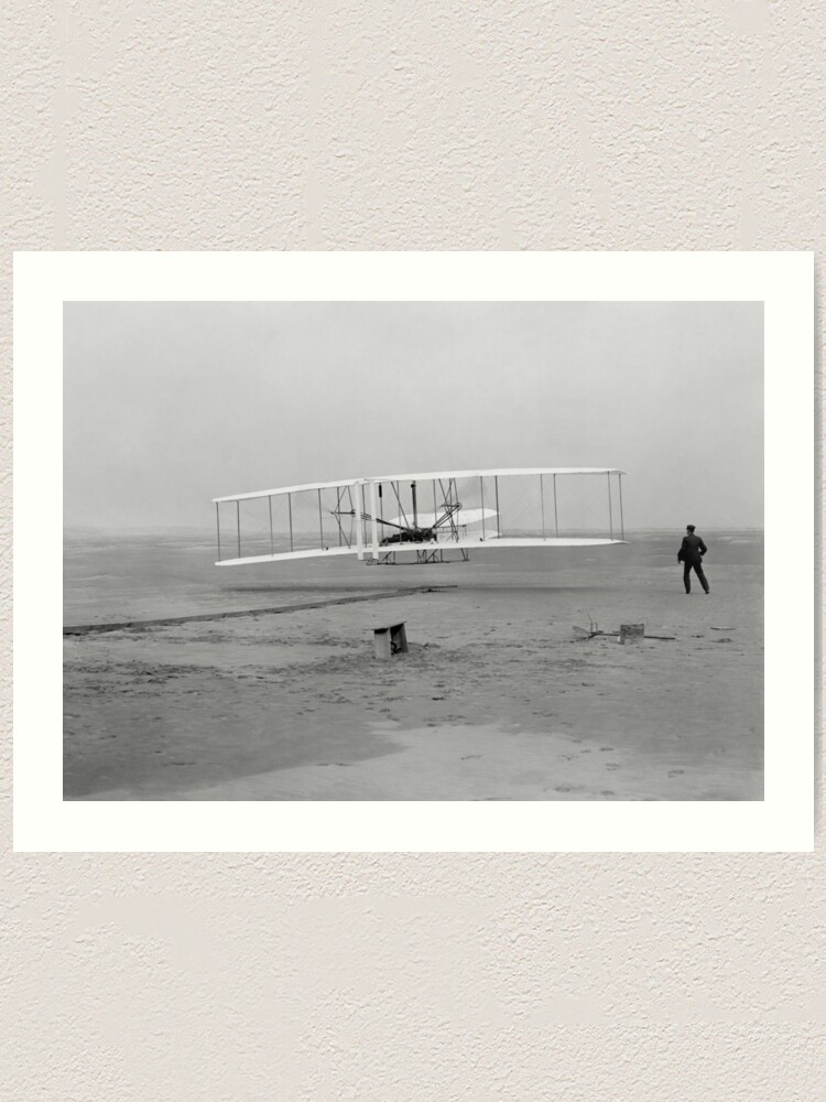 "Wright Brothers First Flight" Art Print for Sale by warishellstore ...