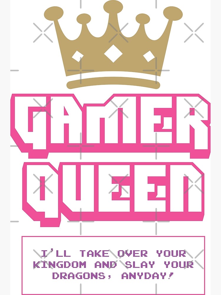 "Gamer Queen" Poster by FantabGraphx | Redbubble