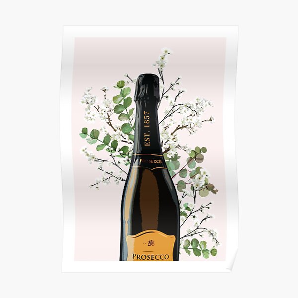 "Prosecco Artwork" Poster by Naomillustrates | Redbubble
