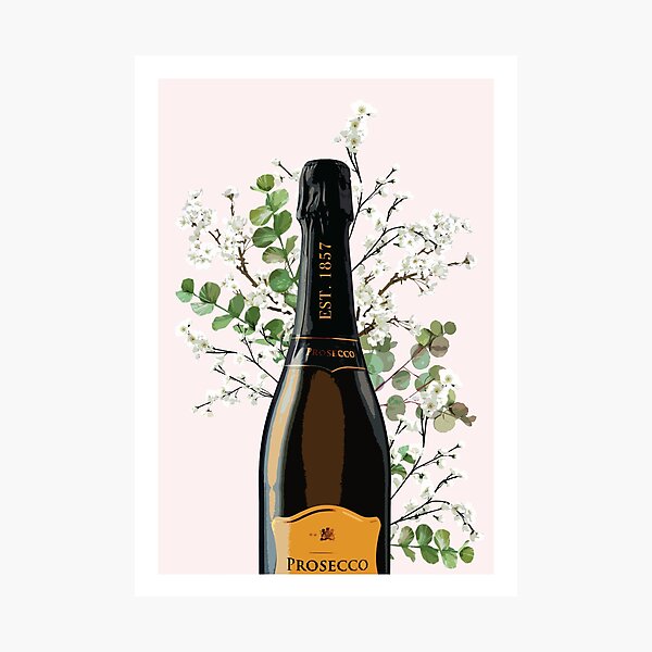 "Prosecco Artwork" Photographic Print for Sale by Naomillustrates ...