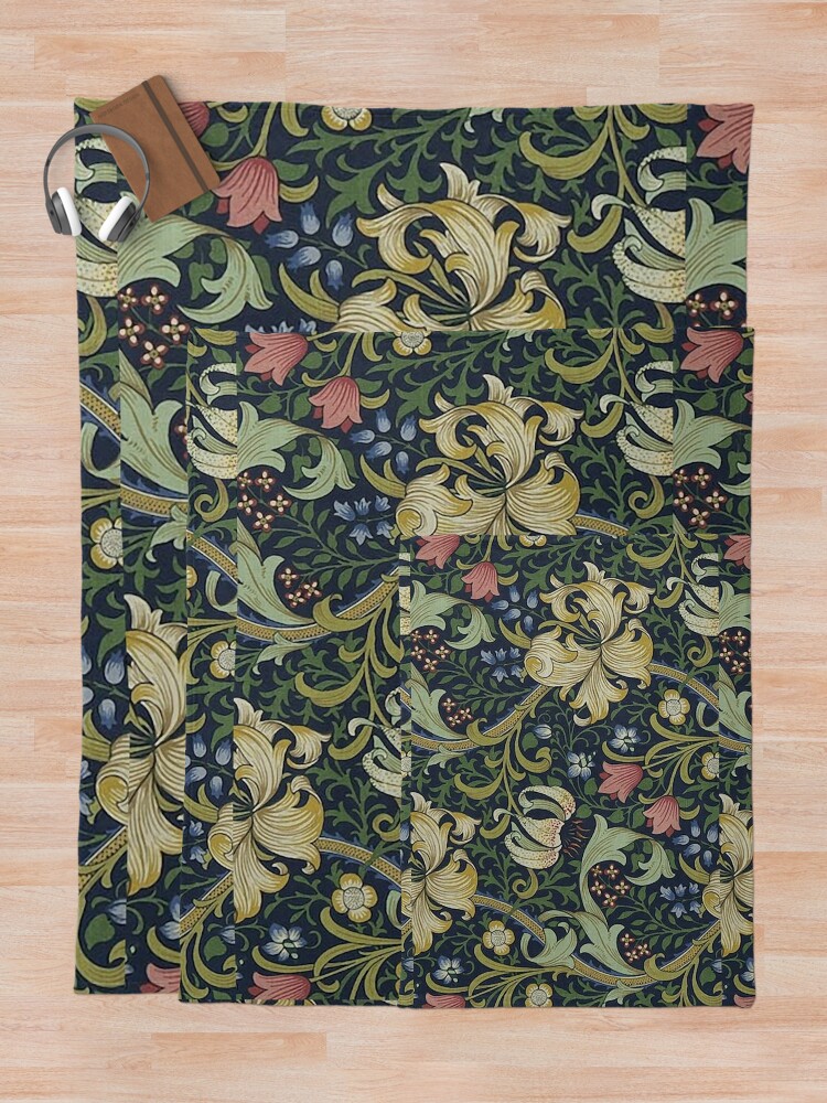 "William Morris Golden Lily pattern" Throw Blanket for Sale by ...